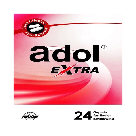 Adol Extra Pain Relief 500mg 24 Caplets price in UAE | Carrefour UAE ...