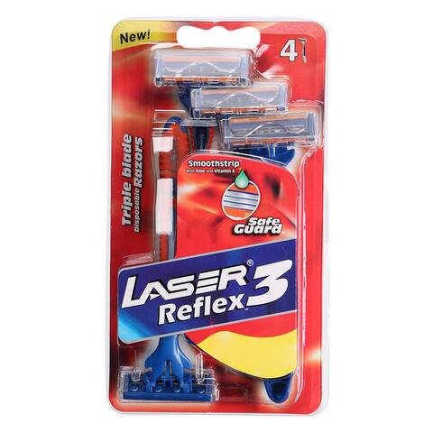 Buy Laser Razor Reflex3 Card 3+1 Online - Carrefour Kenya