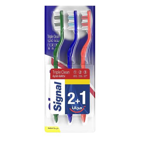 Signal Toothbrush Triple Clean - 3 Counts price in Egypt | Carrefour ...