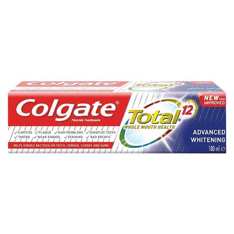 Colgate Total 12 Advanced Whitening Toothpaste 100ml price in Kuwait ...