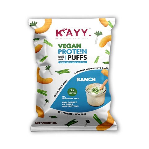 Kayy Vegan Protein Puffs - Ranch Flavor - 30 gram price in Egypt ...