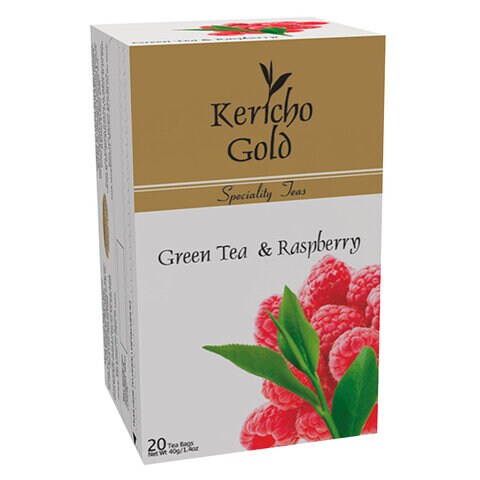 Buy Kericho Gold Green Tea And Raspberry Tea Bags 2g x Pack of 20 ...