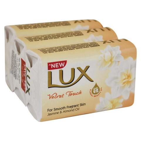 Lux Velvet Touch Jasmine & Almond Oil Soap 3 in 1 Pack