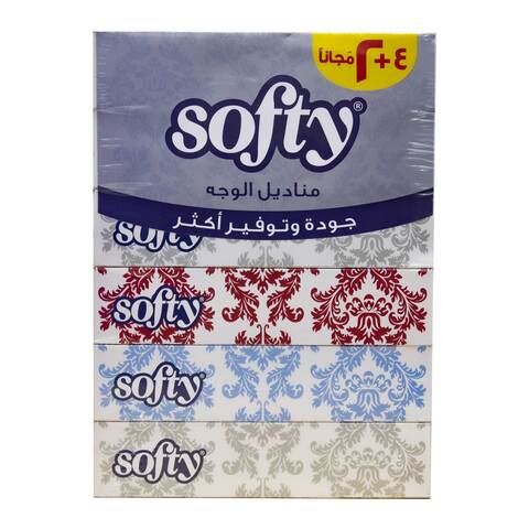Softy facial tissue 2ply 80sh 4+2 price in Saudi Arabia | Carrefour ...