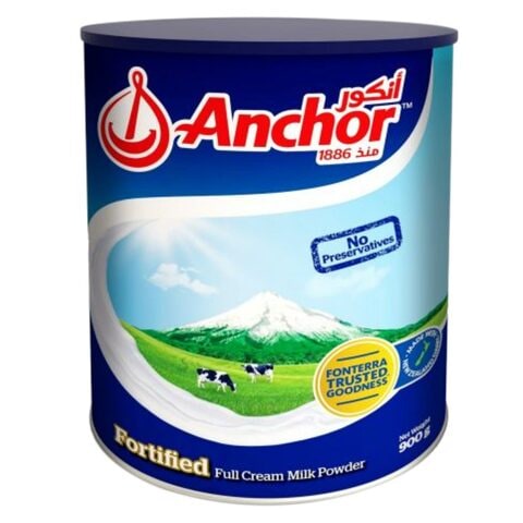 Anchor Fortified Full Cream Milk Powder From Grass Fed Cows 900 g (Tin ...