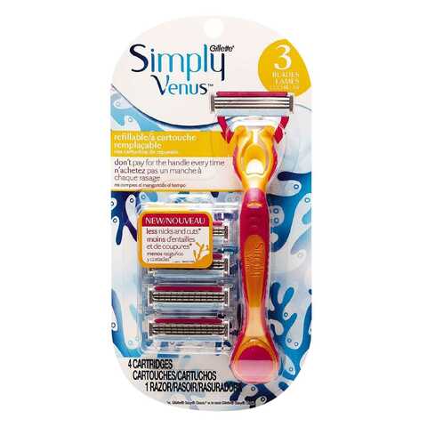 Gillette Simply Venus Disposable Razor With cartridges 4 price in UAE ...
