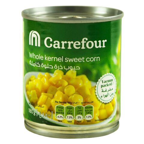 Carrefour Whole Kernel Sweet Corn 180g price in UAE | Carrefour UAE ...