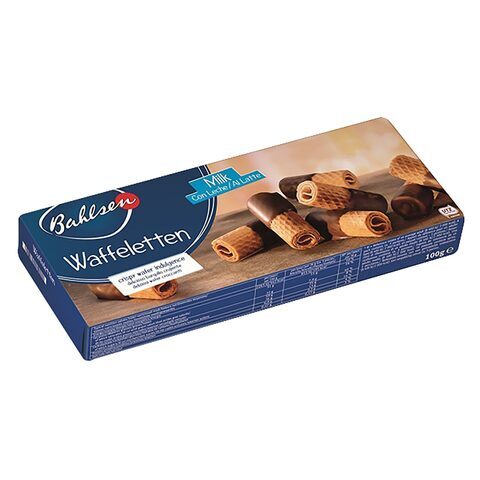 Bahlsen Waffeletten Milk Chocolate Wafer Roll 100g price in Kuwait ...