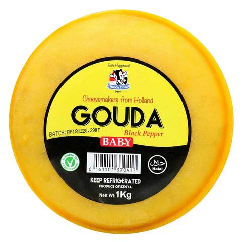 Buy Happy Cow Baby Gouda Black Peper1Kg Online - Carrefour Kenya