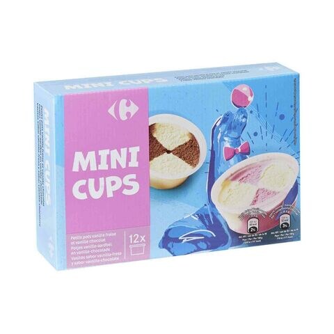 Carrefour Mix Flavour Ice Cream Mini Cups 368g price in UAE | Carrefour ...