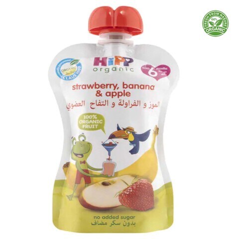 Hipp Organic Strawberry, Banana Apple 100g price in UAE | Carrefour UAE | supermarket kanbkam