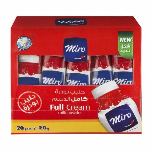 Miro Full Cream Milk Powder - 15 gram - 20 Sachet price in Egypt ...