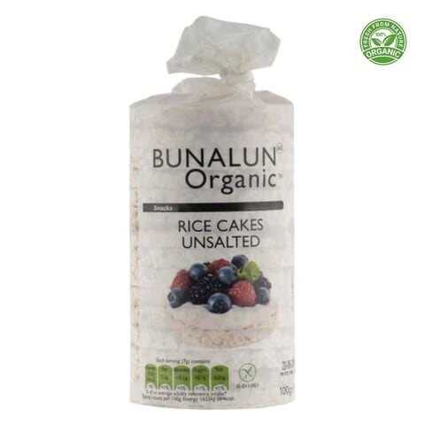 Bunalun Organic Unsalted Rice Cakes 100g price in UAE | Carrefour UAE ...