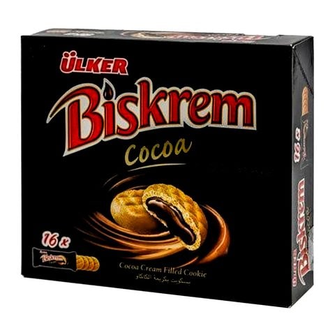Ulker Biskrem Cocoa Cream Filled Biscuits 36g Pack of 16 price in Saudi ...