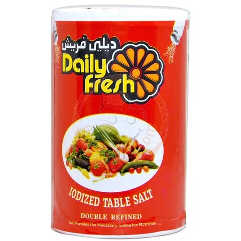 DAILY FRESH IODIZED TABLE SALT 737G price in Kuwait | Carrefour Kuwait ...