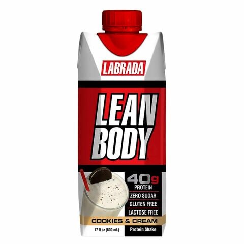 Labrada Lean Body Cookies and Cream Flavoured Protein Shake 500ml price ...