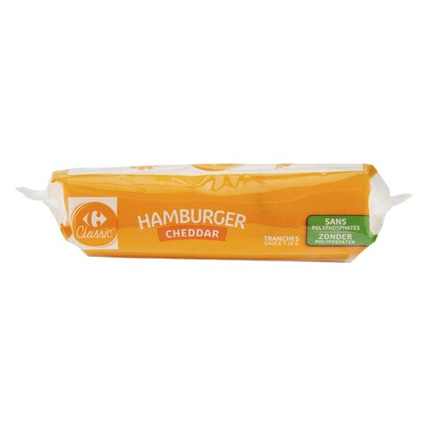 Buy Carrefour Hamburger Cheddar Cheese Slices 150g x 8 Pieces Online ...