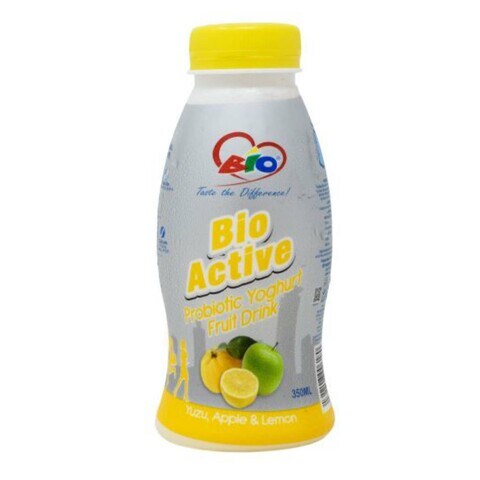 Buy Bio Active Probiotic Apple And Lemon Yogurt Drink 350ml Online ...
