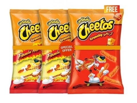 CHEETOS CRUNCHY SNACKS 205GX3 price in Kuwait | Carrefour Kuwait ...