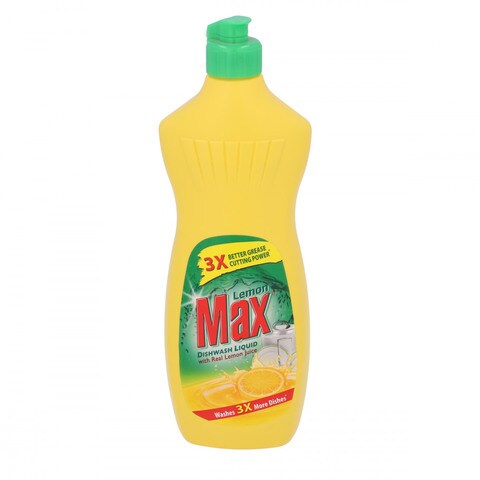 Buy Lemon Max Dishwash Liquid Bottle 475 ml Online | Carrefour Pakistan