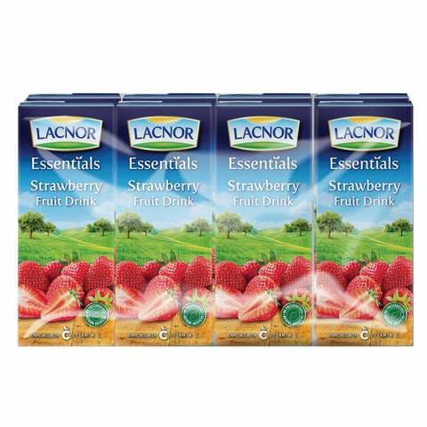 Lacnor Essentials Strawberry Juice 180ml Pack of 8 price in UAE ...