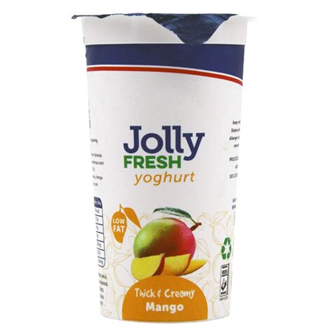 Buy Jolly Fresh Thick And Creamy Mango Yoghurt 250ml Online - Carrefour ...
