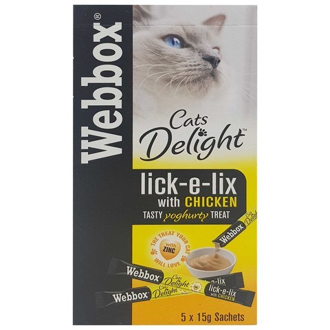 Webbox Cats Delight Lick-E-Lix Yoghurt Treat With Chicken 75g price in ...