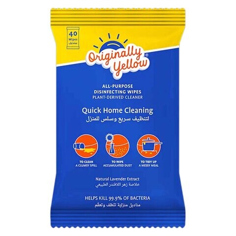 Originally Yellow Home Cleaning Disinfecting Wipes 40 count price in ...