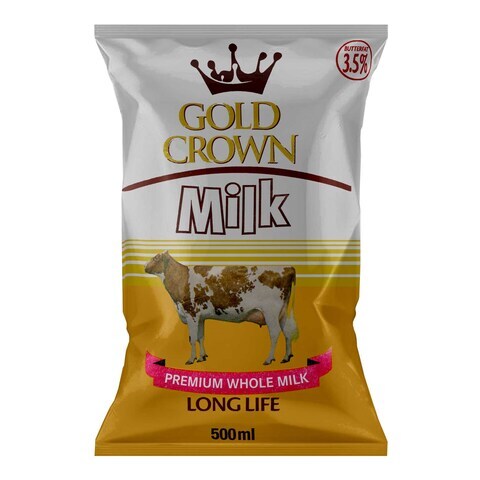 Buy Kcc Goldcrown Fresh Milk Tfa 500Ml - Long Life Online - Carrefour Kenya