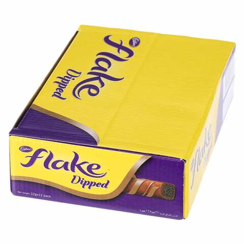 Cadbury Flake Dipped Chocolate 32g x Pack of 12 Online | Carrefour Kuwait