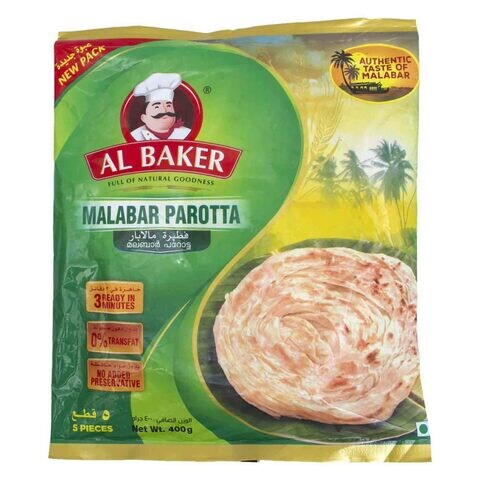 Al Baker Malabar Paratha 400g price in UAE | Carrefour UAE | supermarket kanbkam