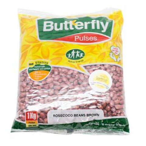 Buy Butterfly Pulses Brown Rosecoco Beans 1Kg Online - Carrefour Kenya