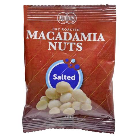 Buy Nutfields Dry Roasted And Salted Macadamia Nuts 20g Online - Carrefour Kenya