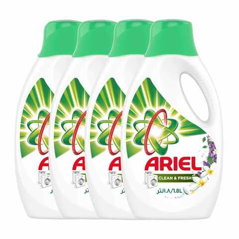 Ariel Liquid Detergent - Clean and Fresh 1.8L Pack of 4 price in UAE ...