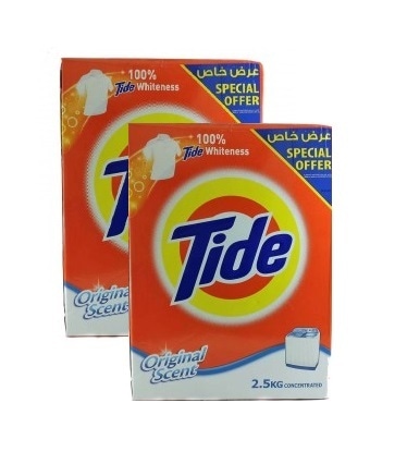 Tide Detergent Powder Original 2.5kgx2 price in Kuwait | Carrefour ...