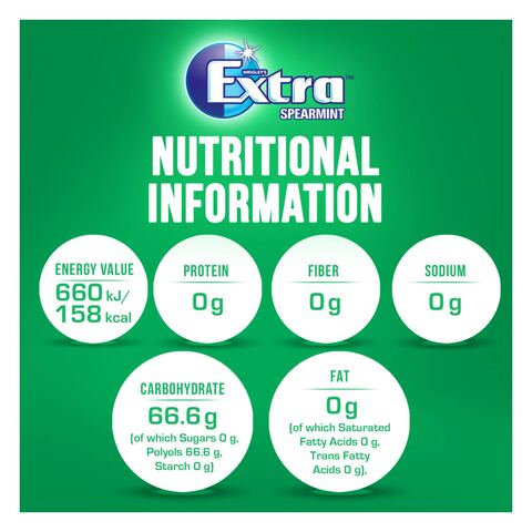Wrigley's Extra Spearmint Chewing Gum 10 Pieces