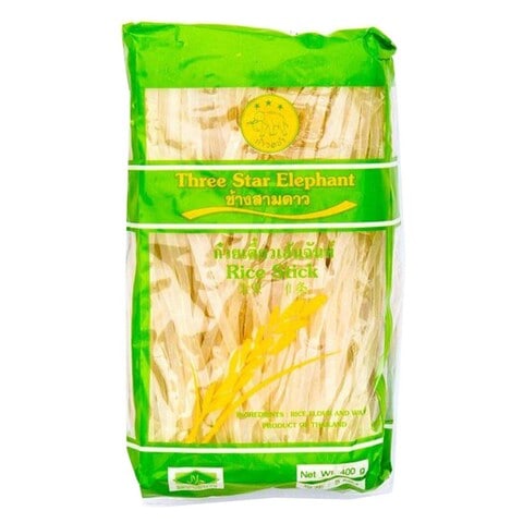 Three Stars Elephant Rice Sticks Noodle - 400 gram price in Egypt ...