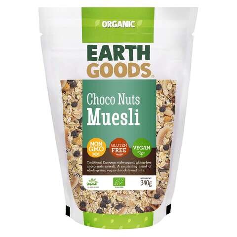 Earth Goods Organic Gluten Free Choco Nuts Muesli 340g price in UAE ...