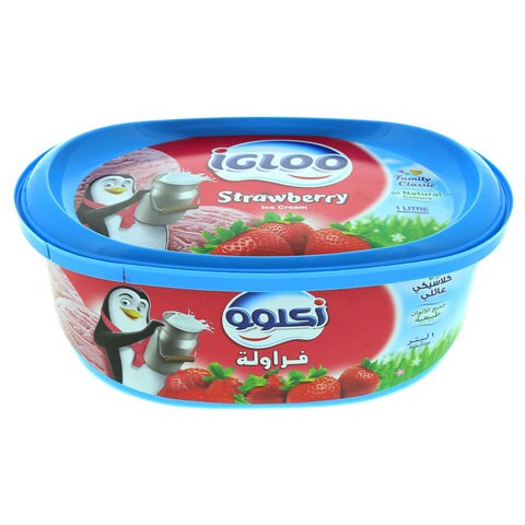 Igloo Ice Cream Strawberry 1L price in UAE | Carrefour UAE ...