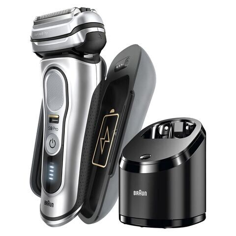 Braun Series 9 Electric Shaver With Mobile Charging Power Case Silver ...